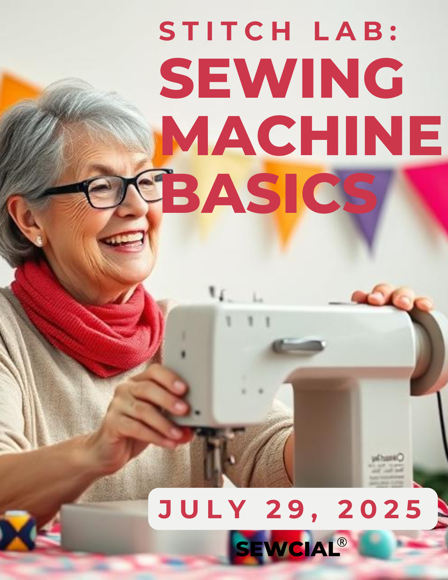 Stitch Lab: Beginner Sewing Machine Basics - July 29, 2025