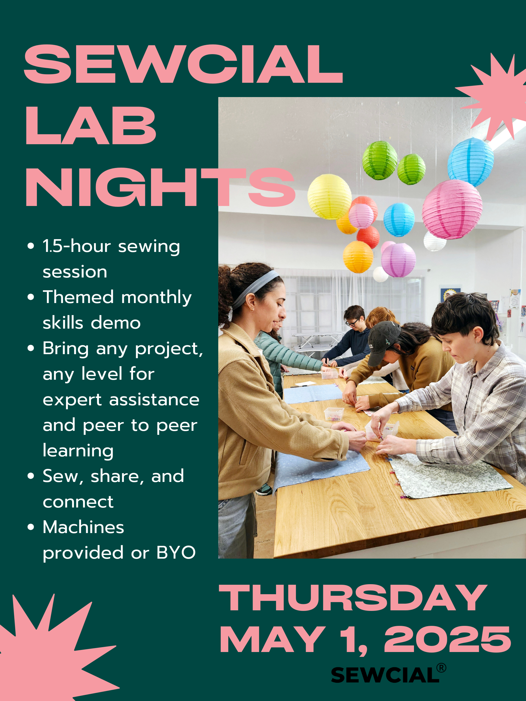 Sewcial Lab Nights - May 1, 2025