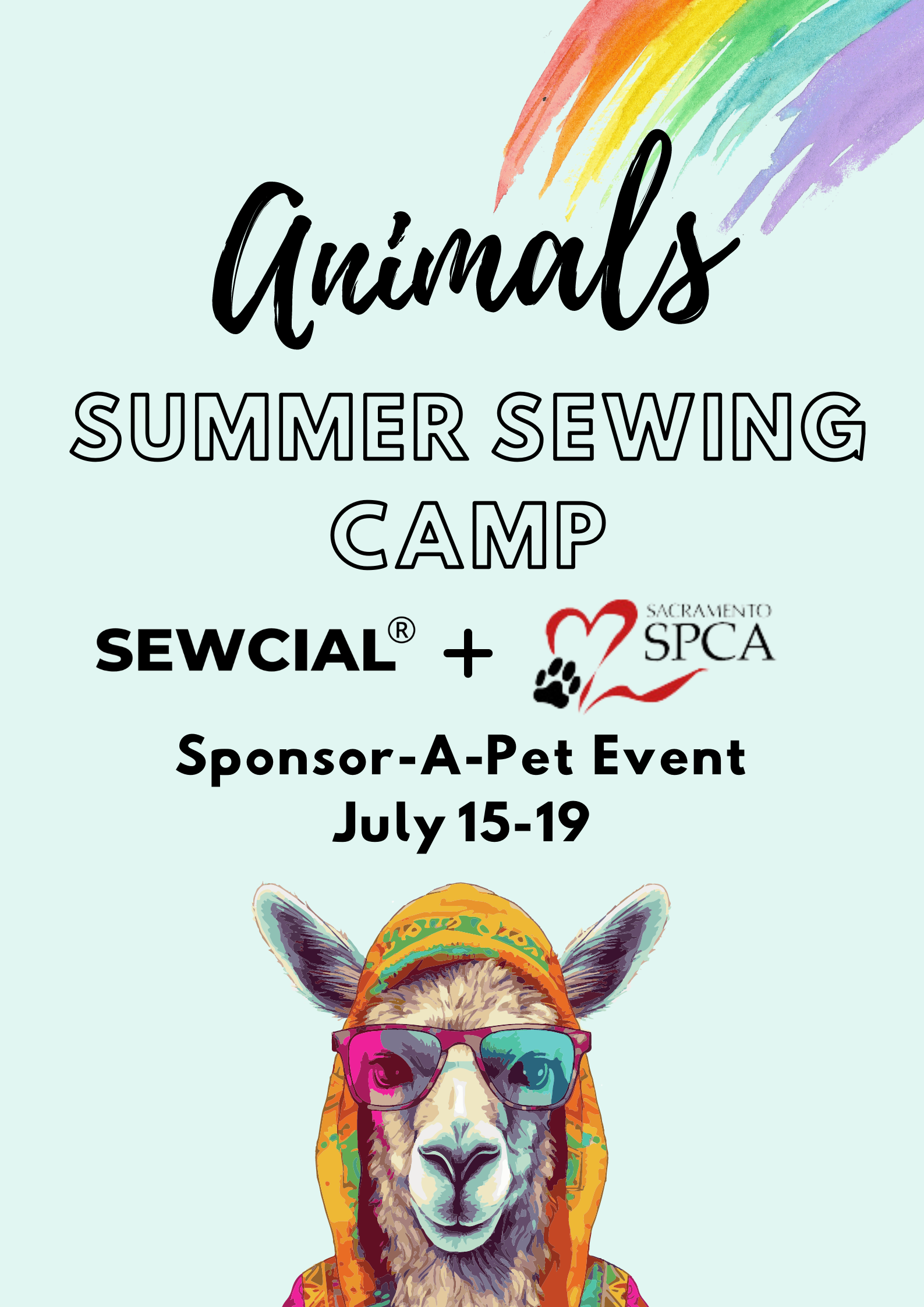 Animals and SSPCA Sponsor A Pet - Summer Break Sewing Series